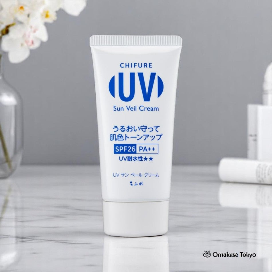 Chifure UV Sun Veil Cream Moisturizing Tone Up Sunscreen SPF26 50g – Omakase Tokyo