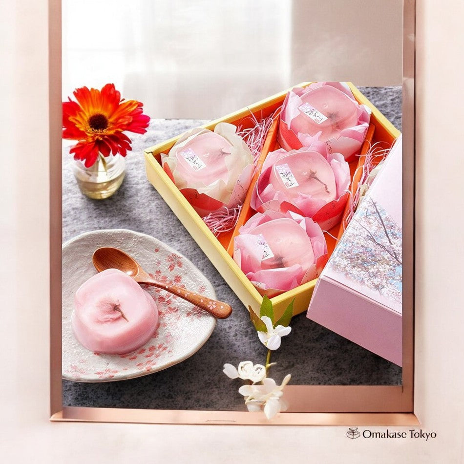 Sakura Cherry Blossoms, Gift Japanese Sweets 5 Pieces – Omakase Tokyo