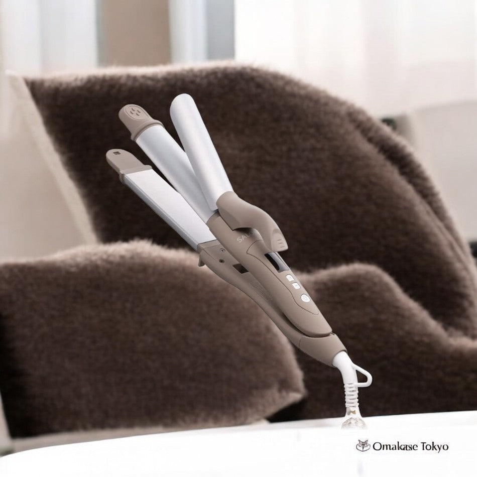 Salonia SL-002A 2-Way Hair Iron Beige – Omakase Tokyo