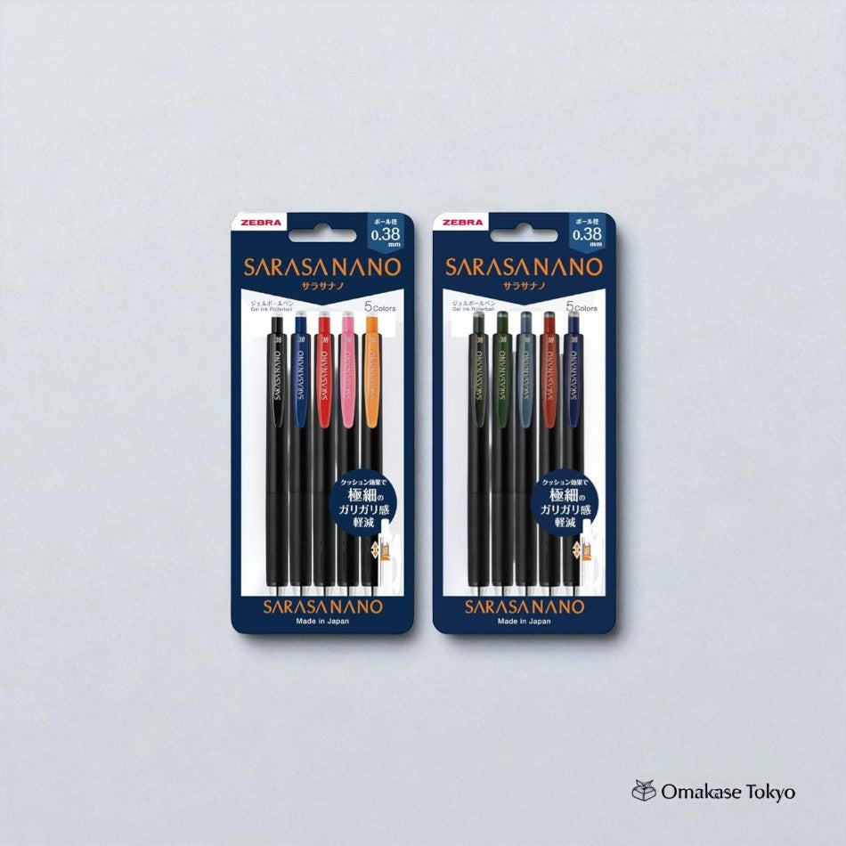 Zebra Sarasa Nano 10 Assorted Gel Ballpoint Pen – Omakase Tokyo