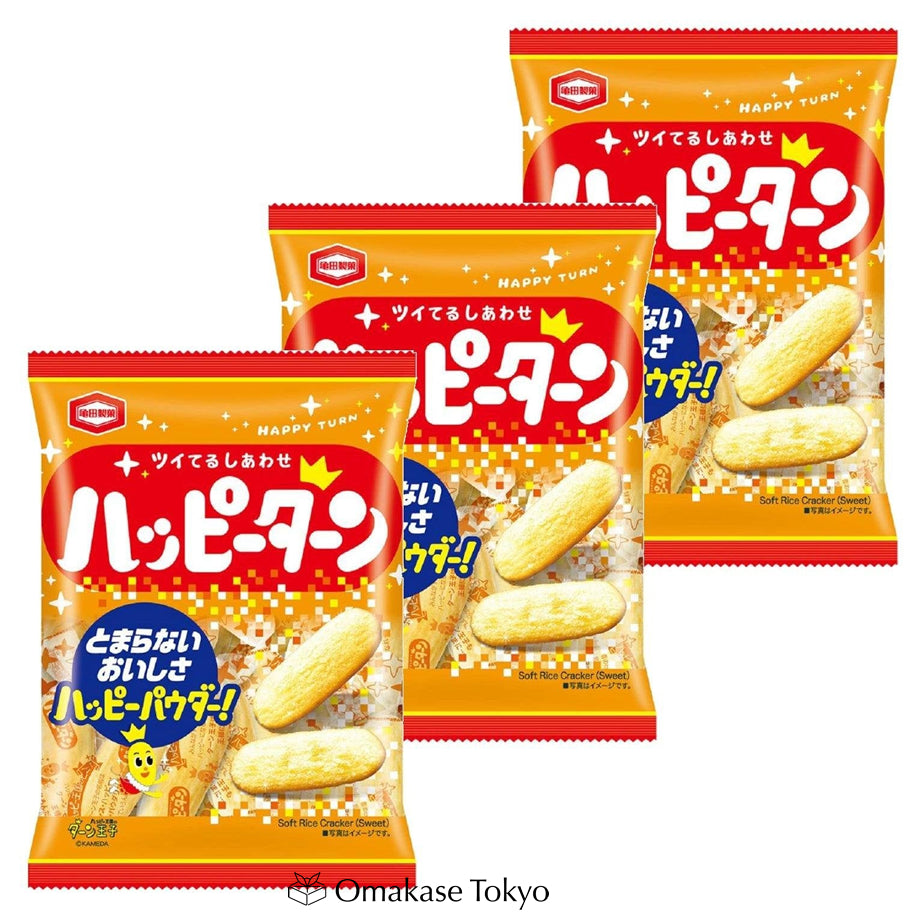 Kameda Happy Turn Rice Crackers 96g (3 Bags) – Omakase Tokyo