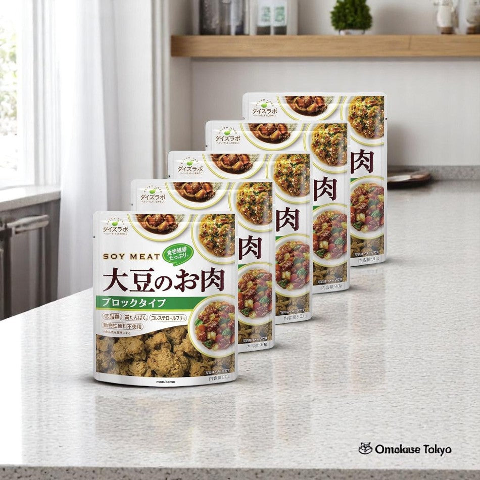 Marukome Soybean Labo Soy Meat Block Type 5 Packs – Omakase Tokyo