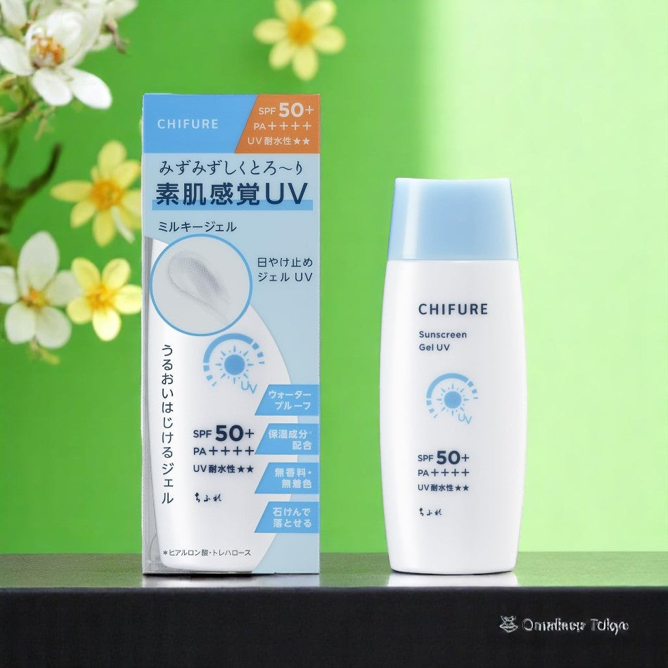 Chifure Waterproof Moisturizing Sunscreen Milky Gel UV SPF50+ – Omakase Tokyo