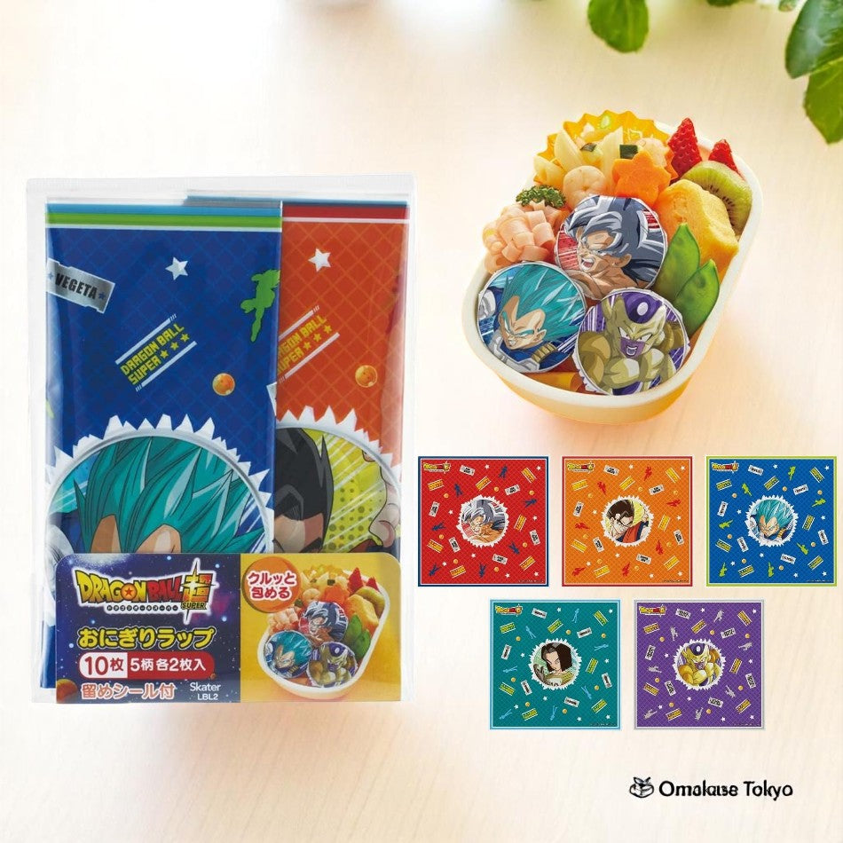 Skater Dragon Ball Super Onigiri Rice Ball Wrap 10 Pieces – Omakase Tokyo