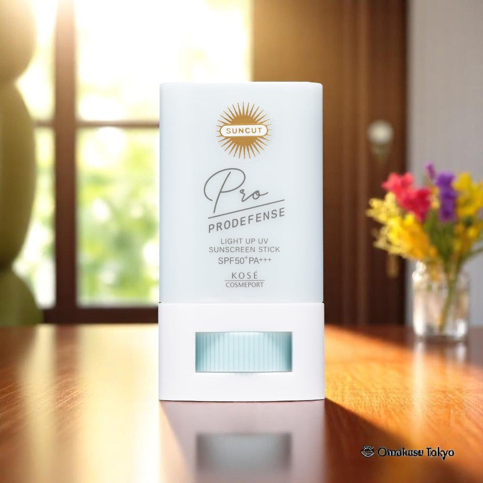 KOSE Suncut Prodefense Light Up UV Stick Sunscreen SPF50+ – Omakase Tokyo