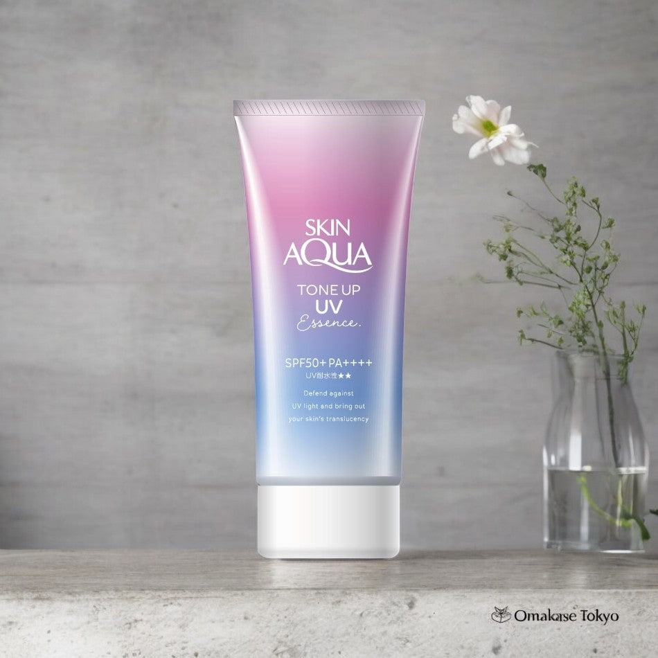 Rohto Skin Aqua Tone Up UV Essence Sunscreen, Lavender – Omakase Tokyo