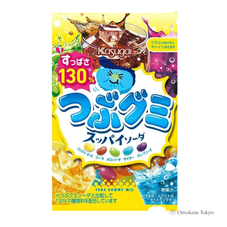 Kasugai Seika Tsubu Gummy Suppai Sour Soda 10 Packs – Omakase Tokyo