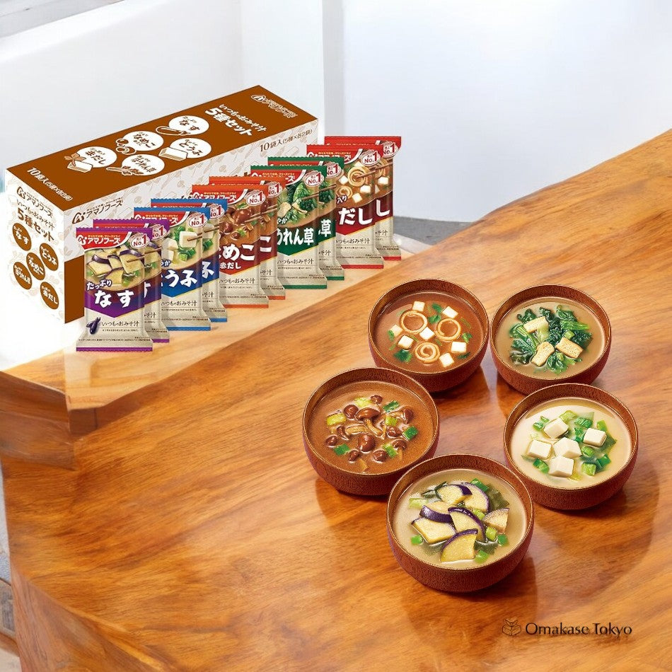 Amano Foods Miso Soup Set Assorted Flavors 10 Pcs – Omakase Tokyo