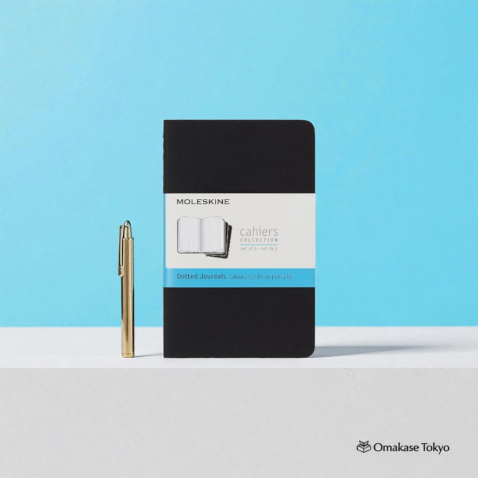 Moleskine Cahier Journal – Pocket Size Dotted Black – Omakase Tokyo