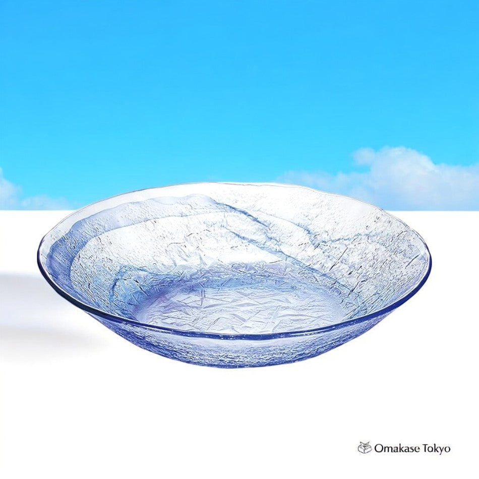 Toyo Sasaki Glass Ryuso Noodle Plate Blue – Omakase Tokyo