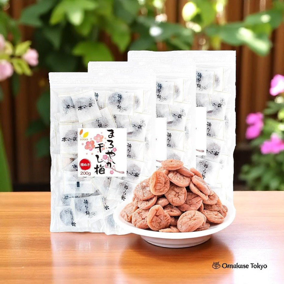 Mild Dried Ume Seedless Plums Individually Wrapped 600g – Omakase Tokyo