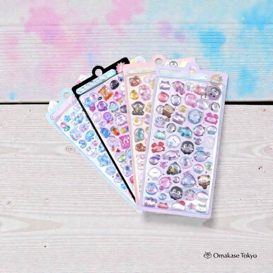 Mosasa 3D Stickers Set – Cute Girl Design – Omakase Tokyo